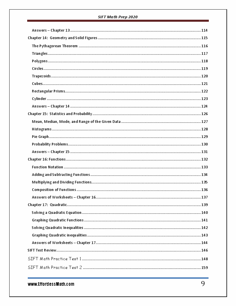 SIFT Math Prep 2020: A Comprehensive Review and Step-By-Step Guide to ...