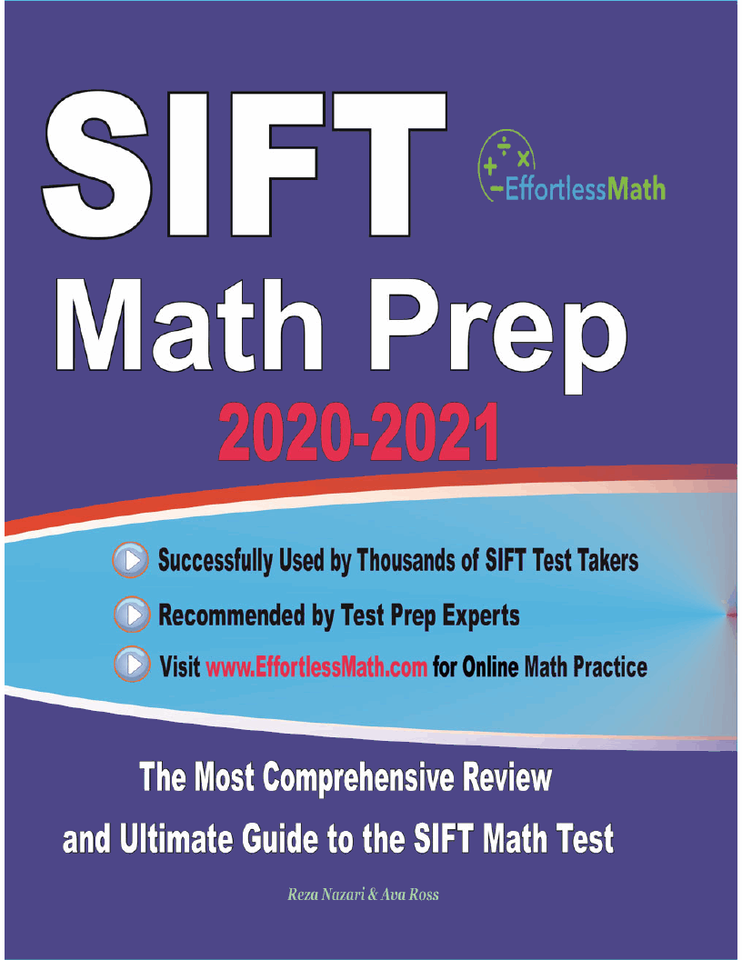 SIFT Math Prep 2020-2021: The Most Comprehensive Review and Ultimate ...
