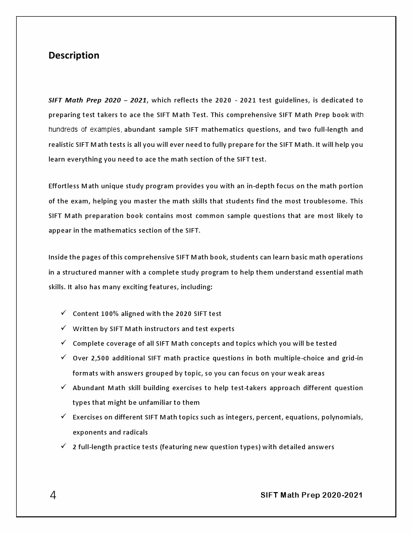 SIFT Math Prep 2020-2021: The Most Comprehensive Review and Ultimate ...