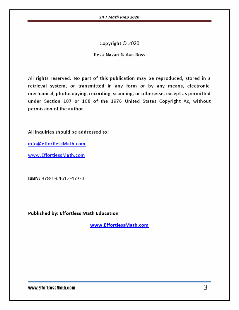 SIFT Math Prep 2020: A Comprehensive Review and Step-By-Step Guide to ...