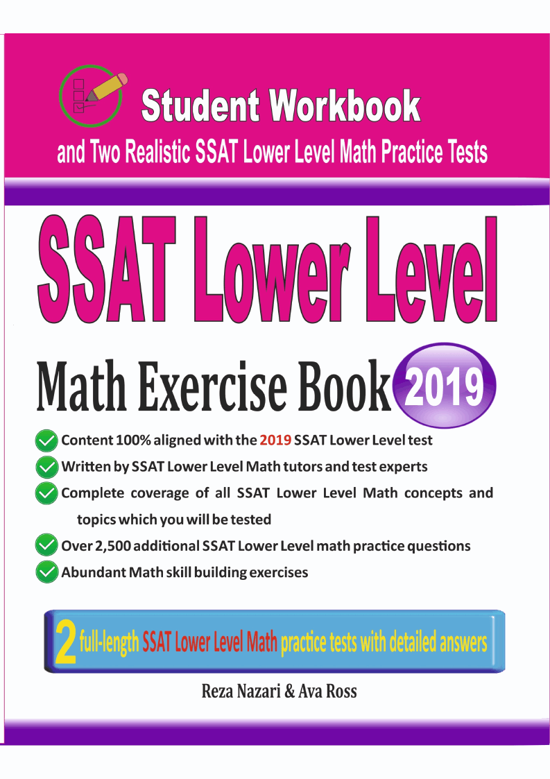 SSAT Lower Level Math Exercise Book: Student Workbook and Two Realistic ...