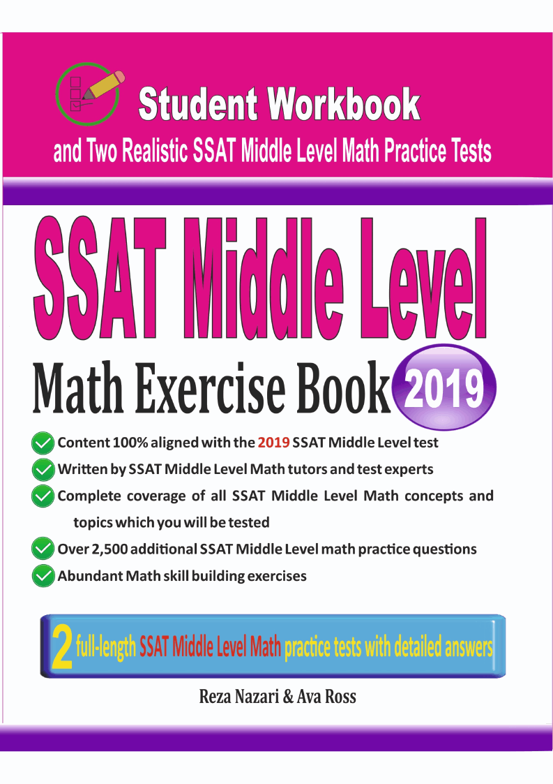 SSAT Middle Level Math Exercise Book: Student Workbook and Two ...