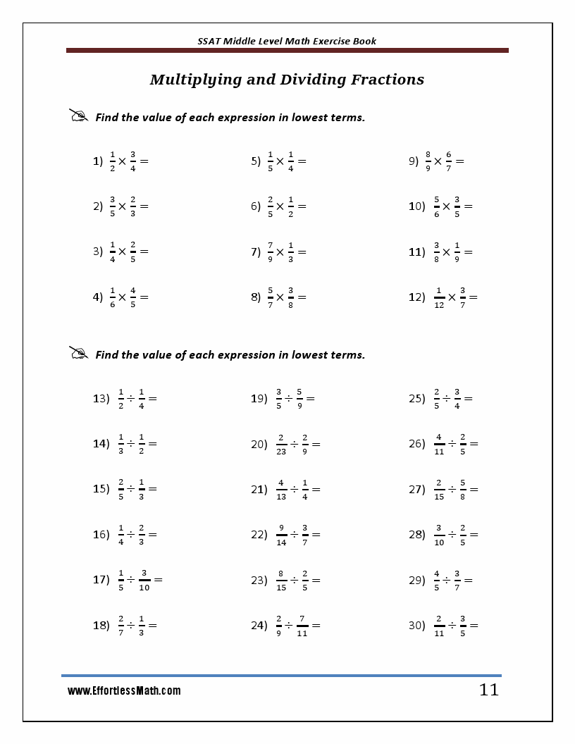 SSAT Middle Level Math Exercise Book: Student Workbook and Two ...