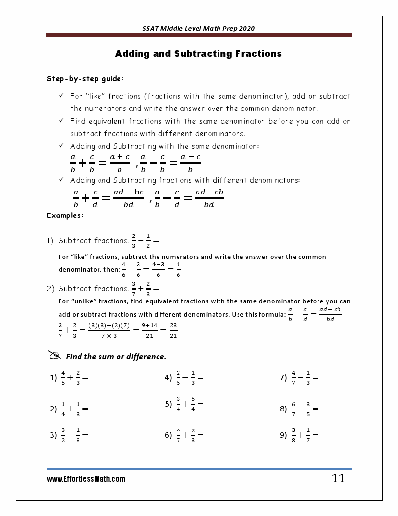 SSAT Middle Level Math Prep 2020: A Comprehensive Review and Step-By ...