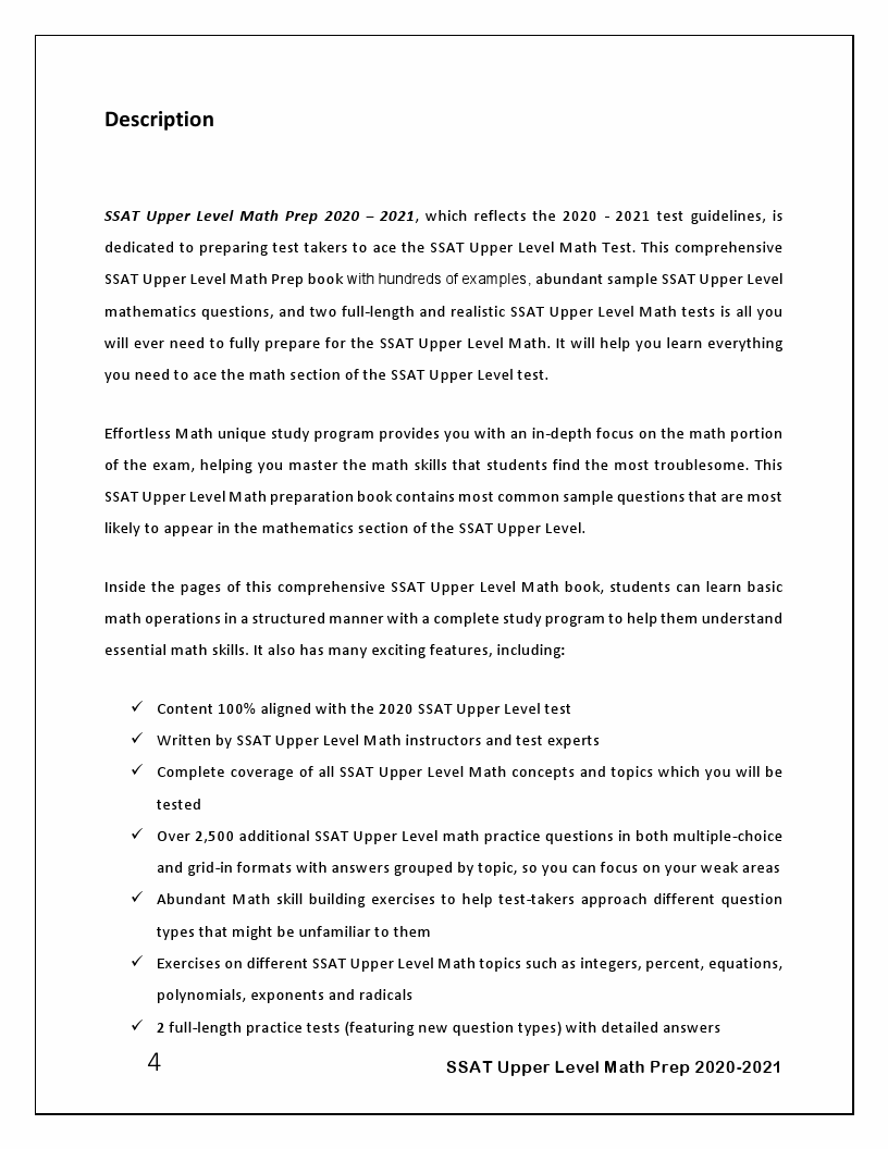 SSAT Upper Level Math Prep 2020-2021: The Most Comprehensive Review and ... SSAT Upper Level Math Prep 2020-2021: The Most Comprehensive Review and ...