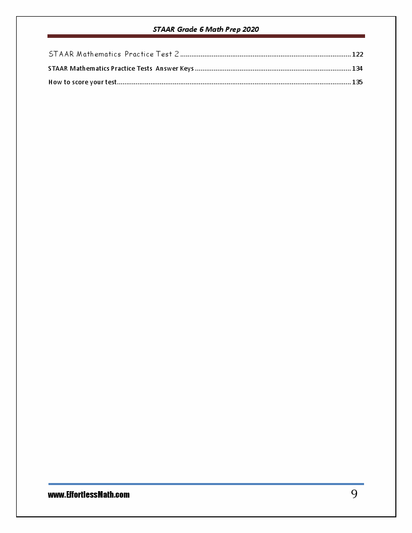 STAAR Grade 6 Math Prep 2020: A Comprehensive Review and Step-By-Step ...