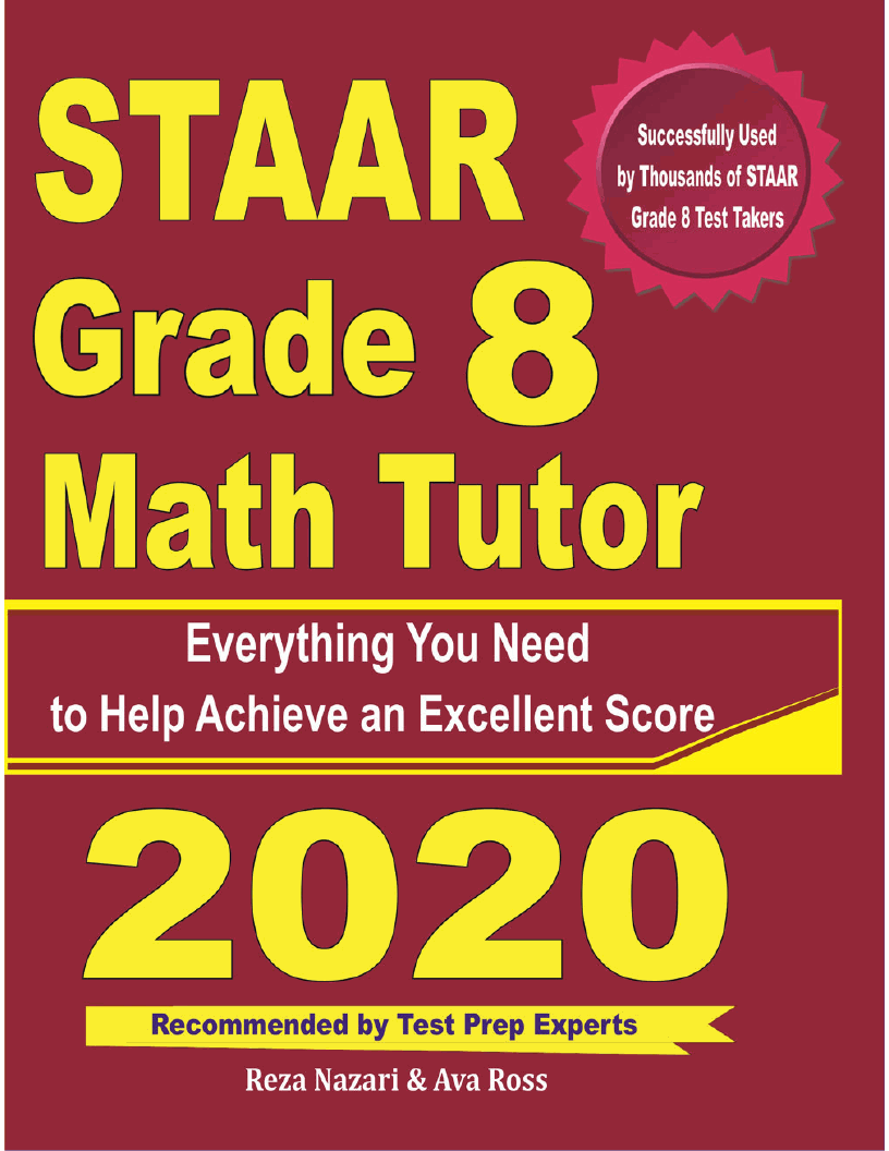 STAAR Grade 8 Math Tutor: Everything You Need to Help Achieve an ...