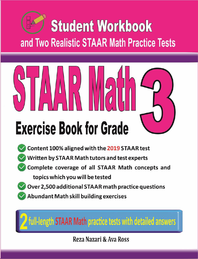 STAAR Math Exercise Book for Grade 3: Student Workbook and Two ...