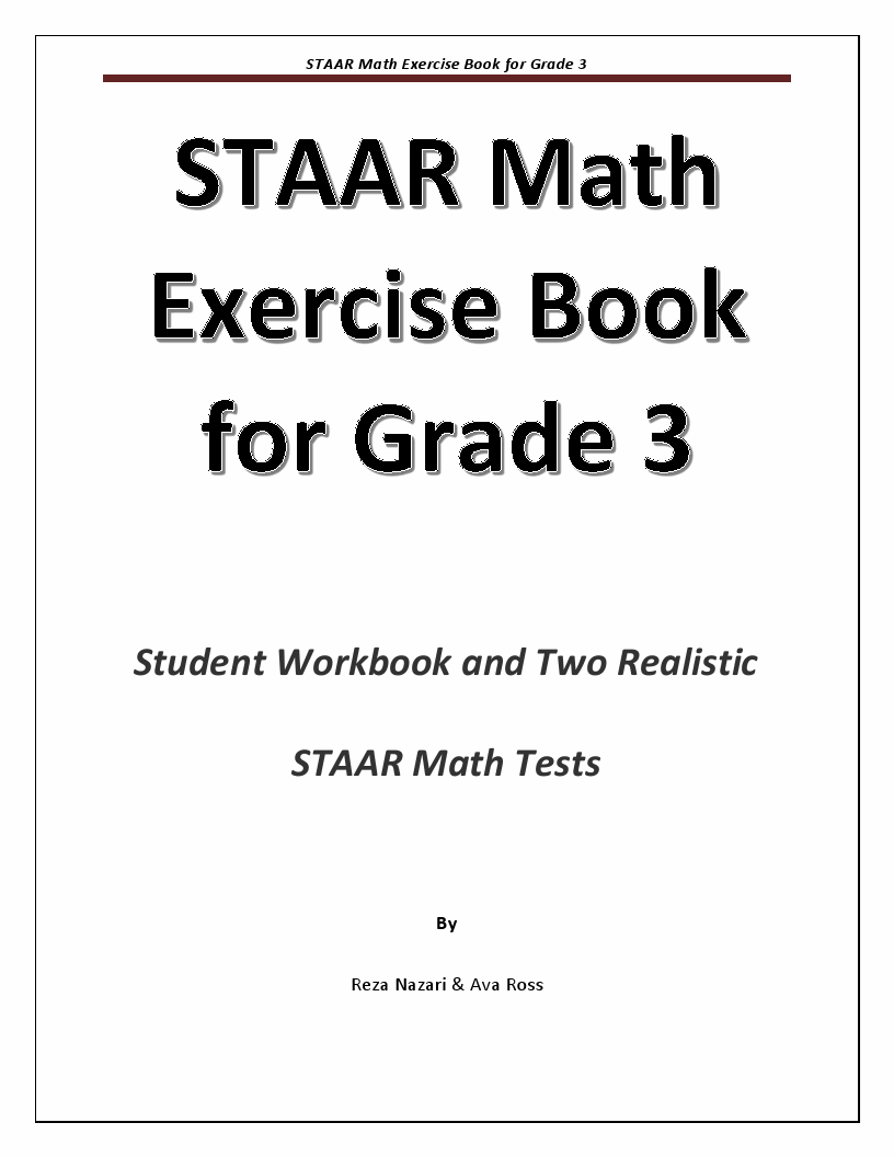 STAAR Math Exercise Book for Grade 3: Student Workbook and Two ...