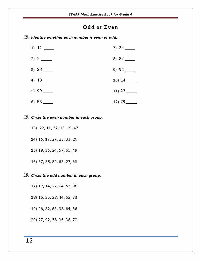 STAAR Math Exercise Book for Grade 4: Student Workbook and Two ...
