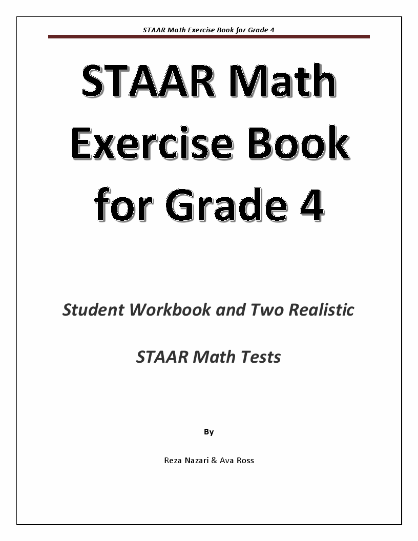 STAAR Math Exercise Book for Grade 4: Student Workbook and Two ...