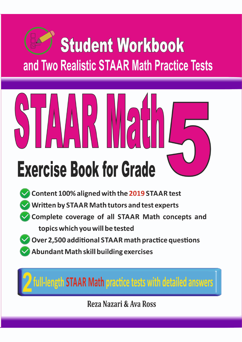 STAAR Math Exercise Book for Grade 5: Student Workbook and Two ...