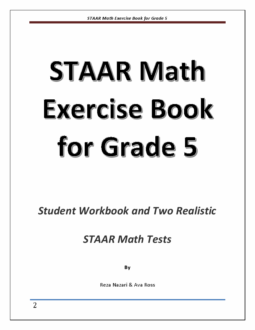 STAAR Math Exercise Book for Grade 5: Student Workbook and Two ...