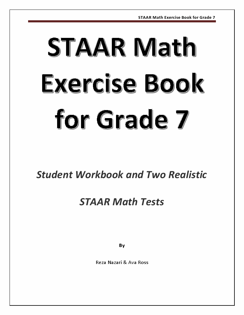 STAAR Math Exercise Book for Grade 7: Student Workbook and Two ...