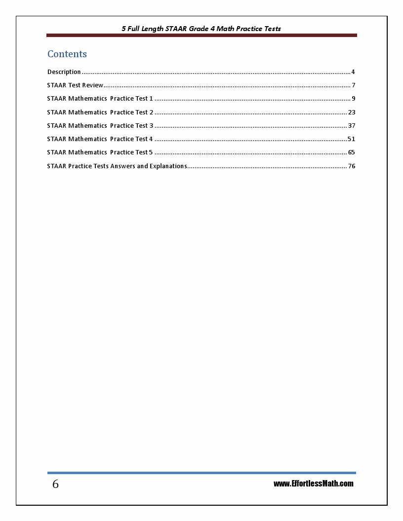 5 Full-Length STAAR Grade 4 Math Practice Tests: The Practice You Need ...