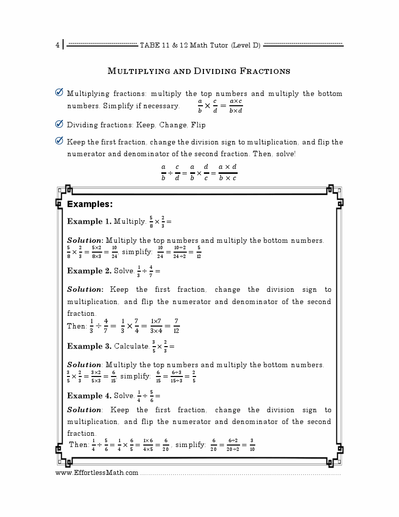TABE 11 & 12 Math Tutor: Everything You Need to Help Achieve an ...