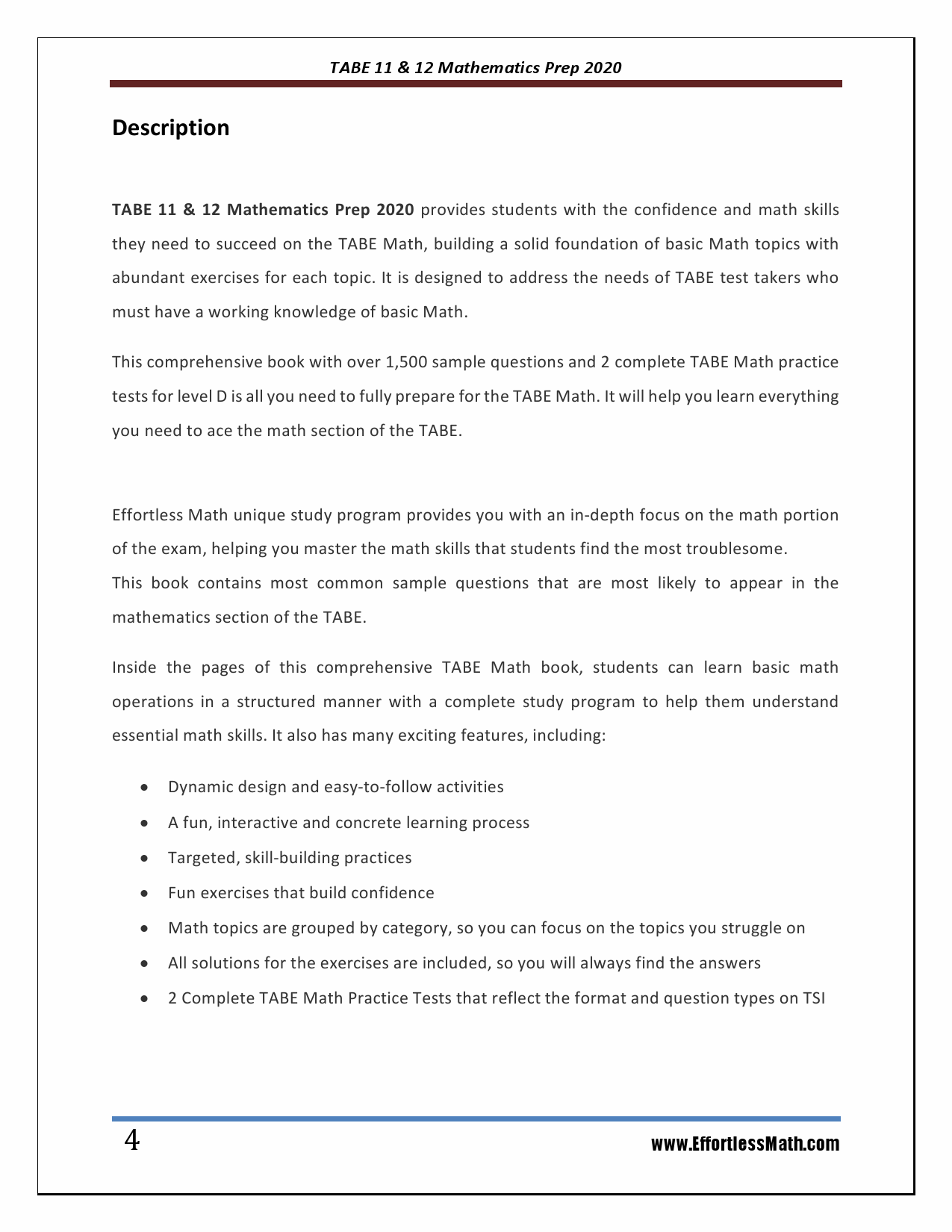 TABE Mathematics Prep 2019: A Comprehensive Review and Ultimate Guide ...