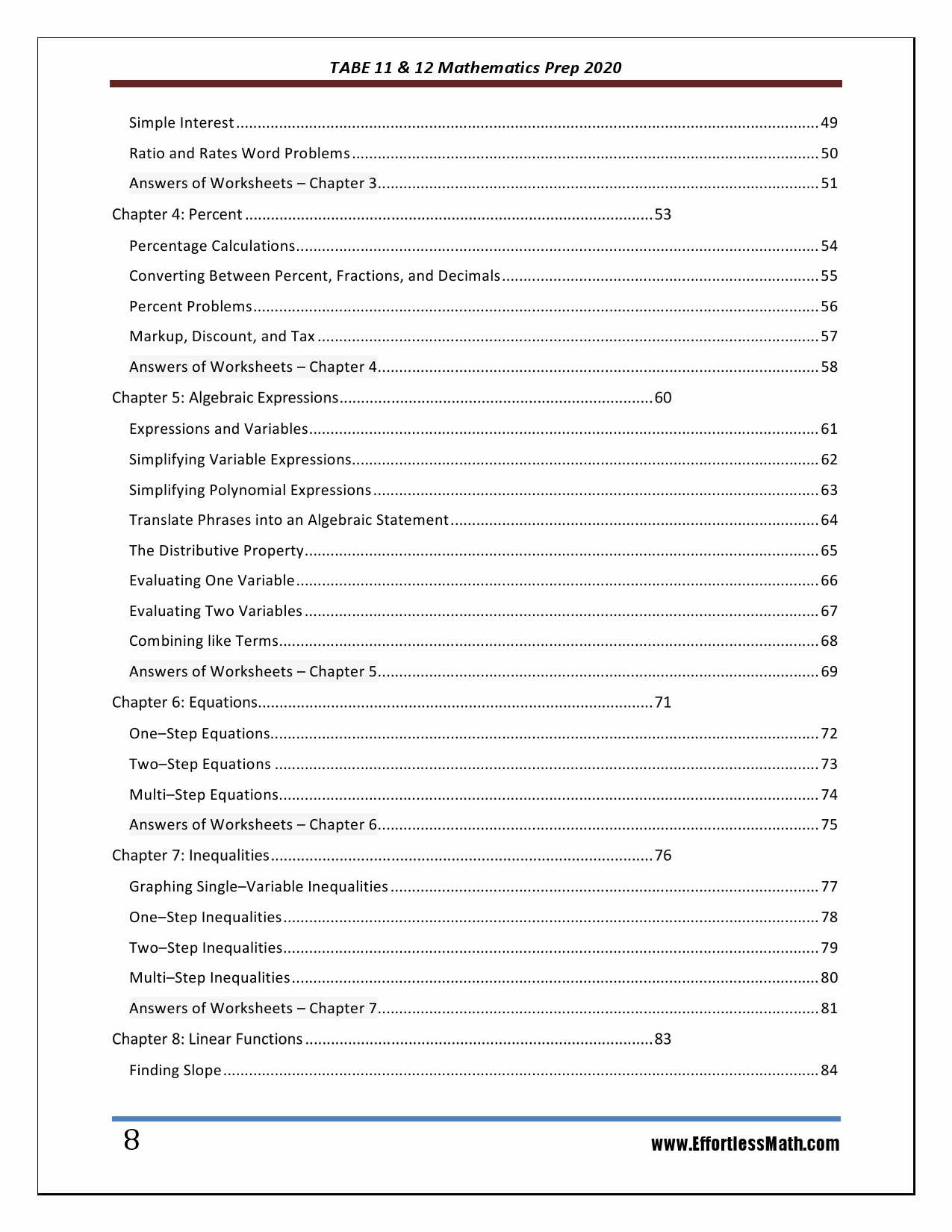 TABE Mathematics Prep 2019: A Comprehensive Review and Ultimate Guide ...