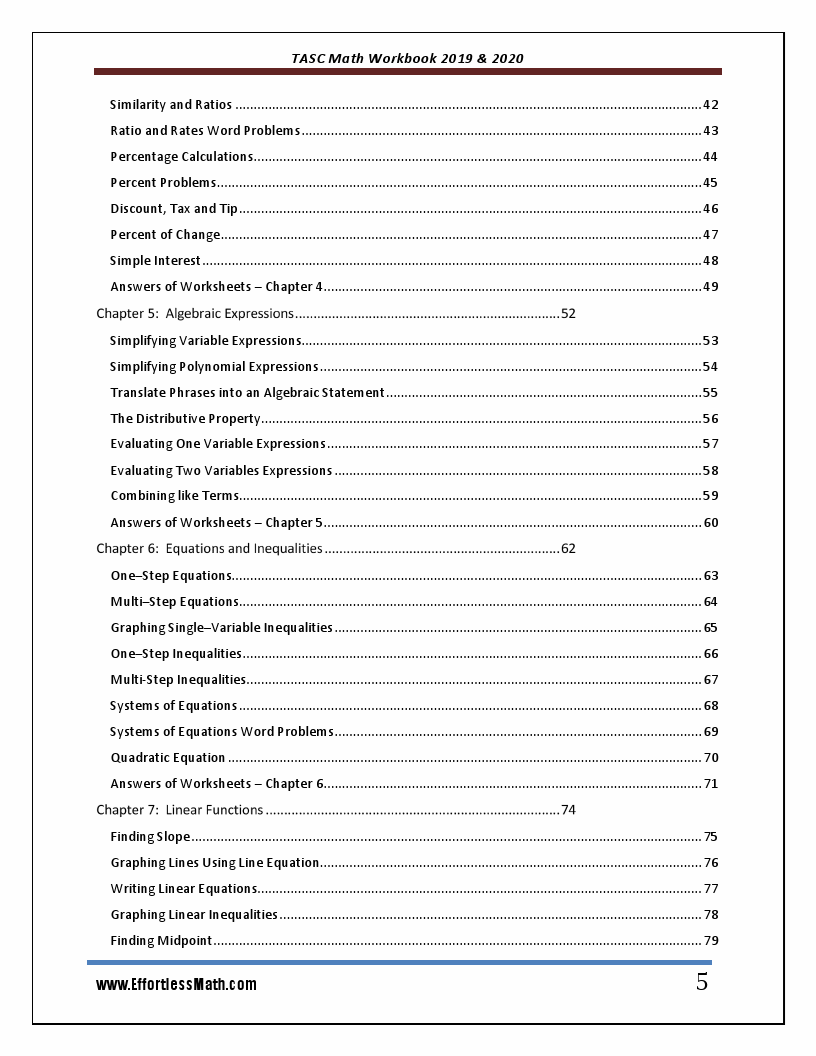 TASC Math Workbook 2019 & 2020: Extra Practice for an Excellent Score ...