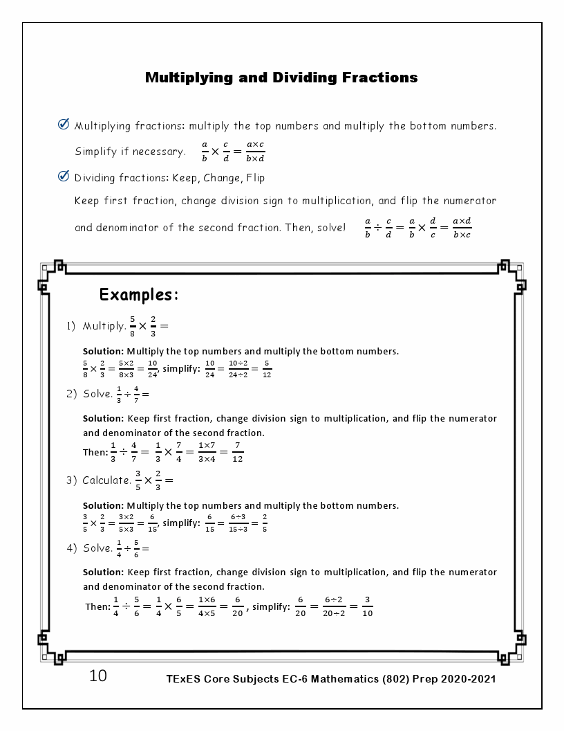 TExES Core Subjects EC-6 Mathematics (802) Prep 2020-2021: The Most ...