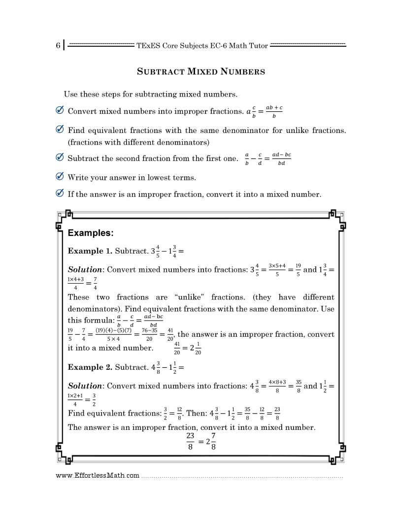 TExES Core Subjects EC-6 Math Tutor: Everything You Need to Help ...