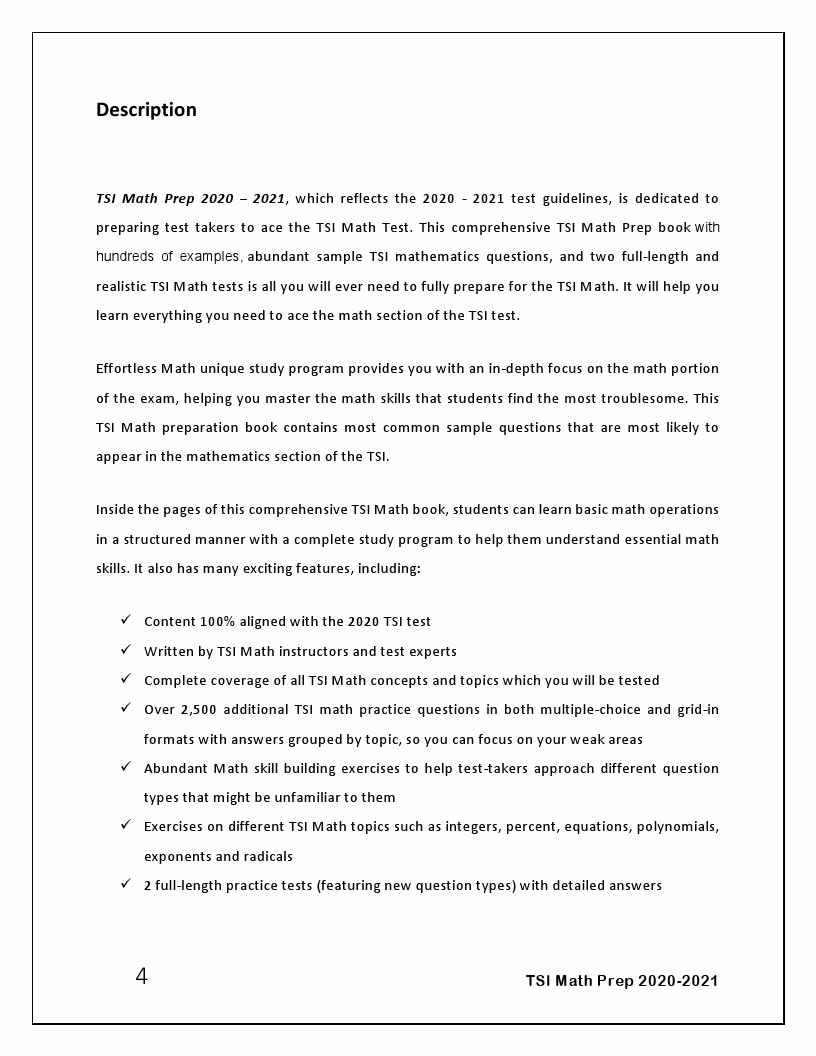 TSI Math Prep 2020-2021: The Most Comprehensive Review and Ultimate ...