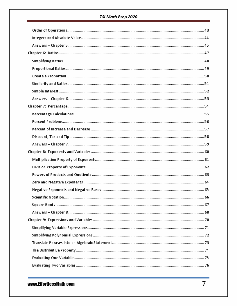 TSI Math Prep 2020: A Comprehensive Review and Step-By-Step Guide to ... TSI Math Prep 2020: A Comprehensive Review and Step-By-Step Guide to ...