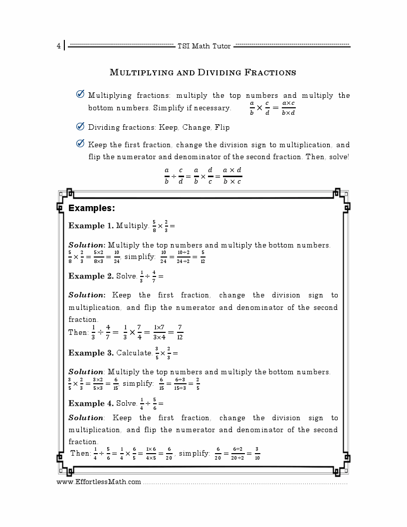 TSI Math Tutor: Everything You Need to Help Achieve an Excellent Score ...