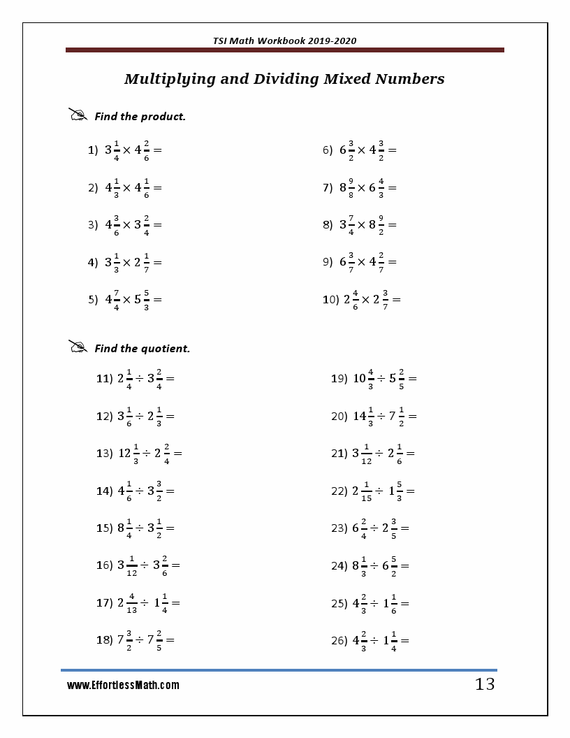 TSI Math Workbook 2019 & 2020: Extra Practice for an Excellent Score ...