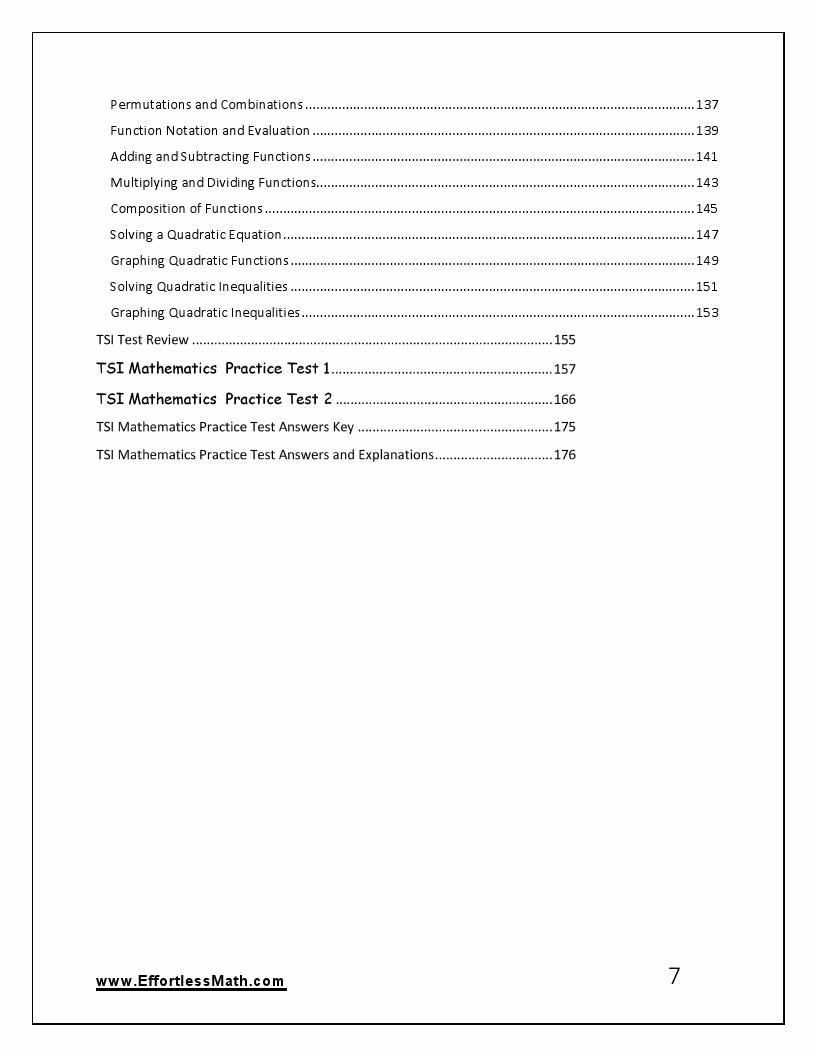 TSI Math Workbook 2020 – 2021: The Most Comprehensive Review for the ...