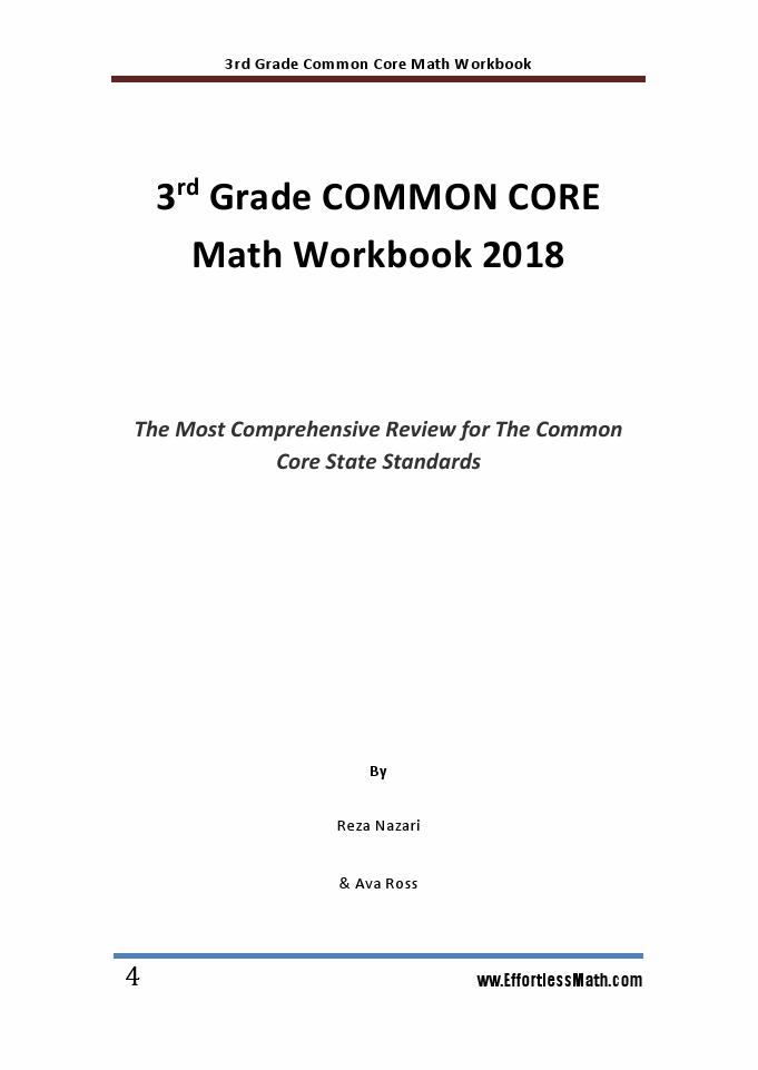 3rd Grade Common Core Math Workbook: The Most Comprehensive Review for ...