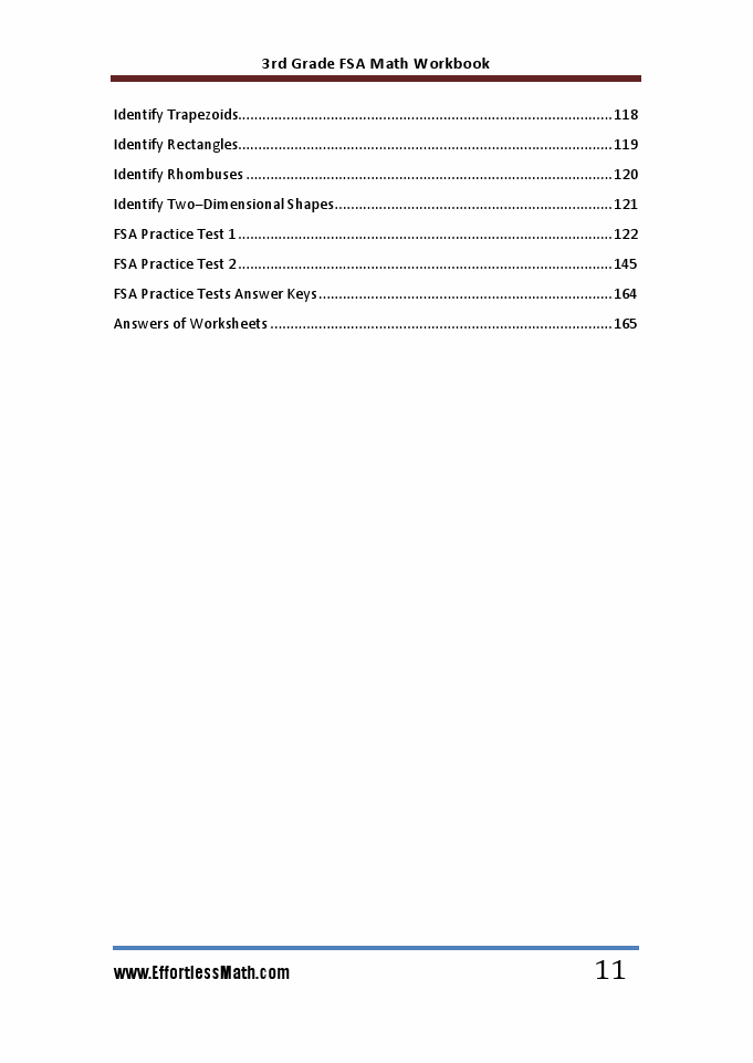3rd Grade FSA Math Workbook 2018: The Most Comprehensive Review for the ...