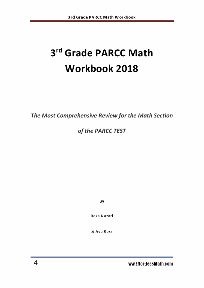 3rd Grade PARCC Math Workbook 2018: The Most Comprehensive Review for ...