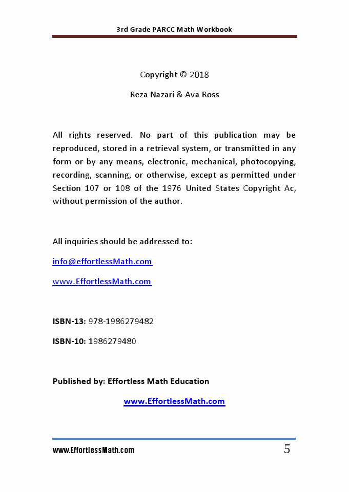 3rd Grade PARCC Math Workbook 2018: The Most Comprehensive Review for ...