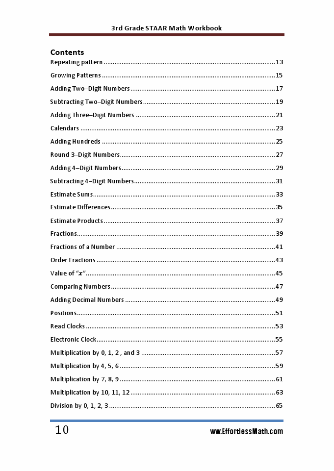 3rd Grade STAAR Math Workbook 2018: The Most Comprehensive Review for ...