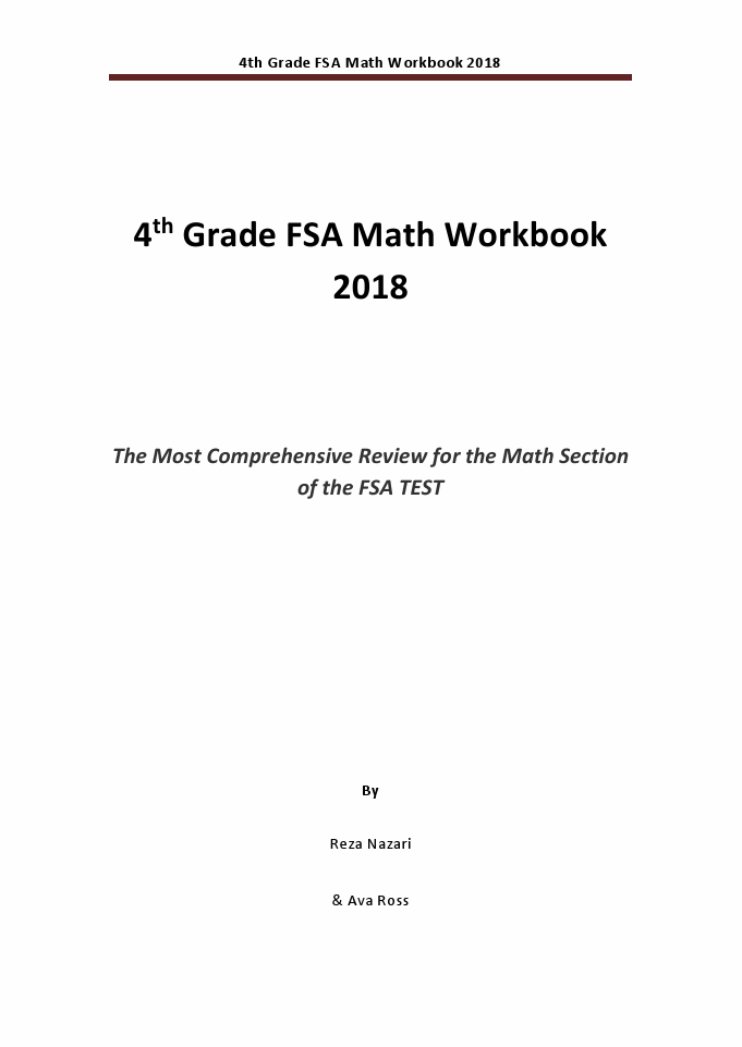 4th Grade FSA Math Workbook 2018: The Most Comprehensive Review for the ...