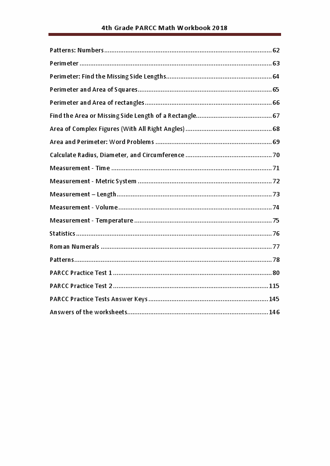 4th Grade PARCC Math Workbook 2018: The Most Comprehensive Review for ...