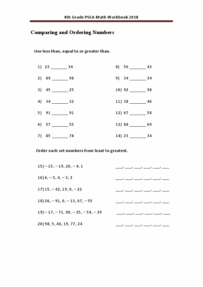 4th Grade PSSA Math Workbook 2018: The Most Comprehensive Review for ...