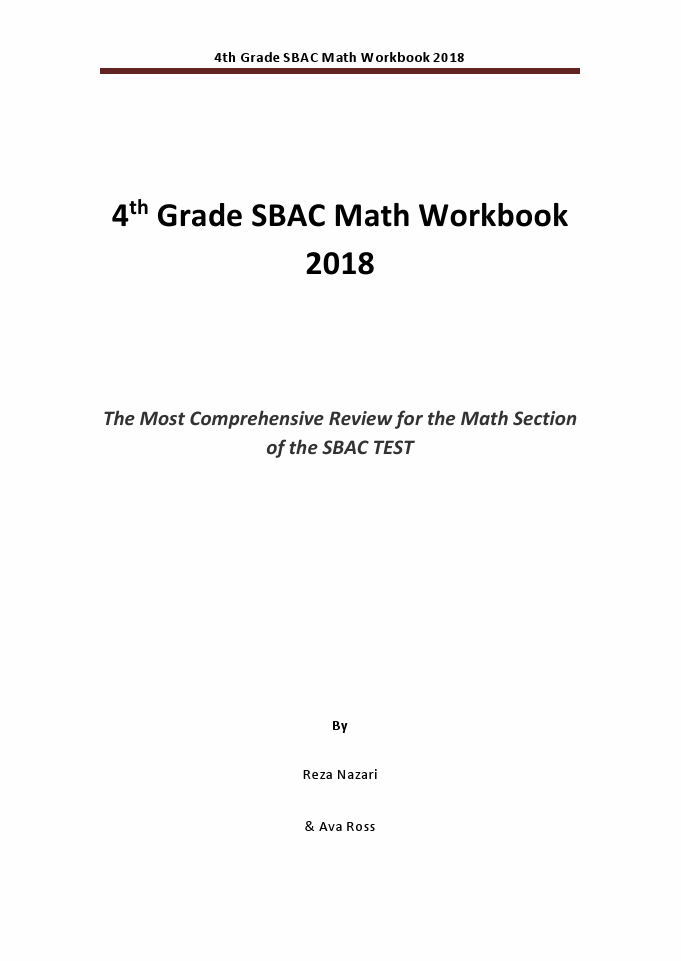 4th Grade SBAC Math Workbook 2018: The Most Comprehensive Review for ...