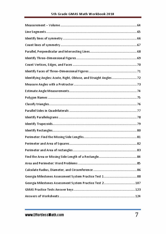 5th Grade Georgia Milestones Math Workbook 2018: The Most Comprehensive ...