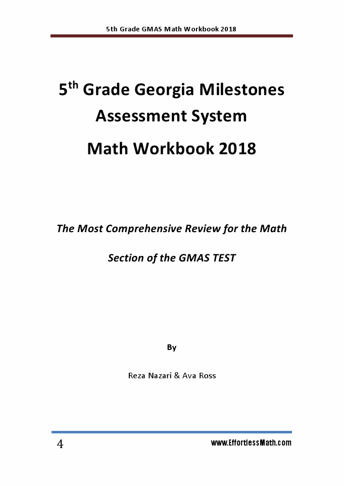 5th Grade Georgia Milestones Math Workbook 2018: The Most Comprehensive ...
