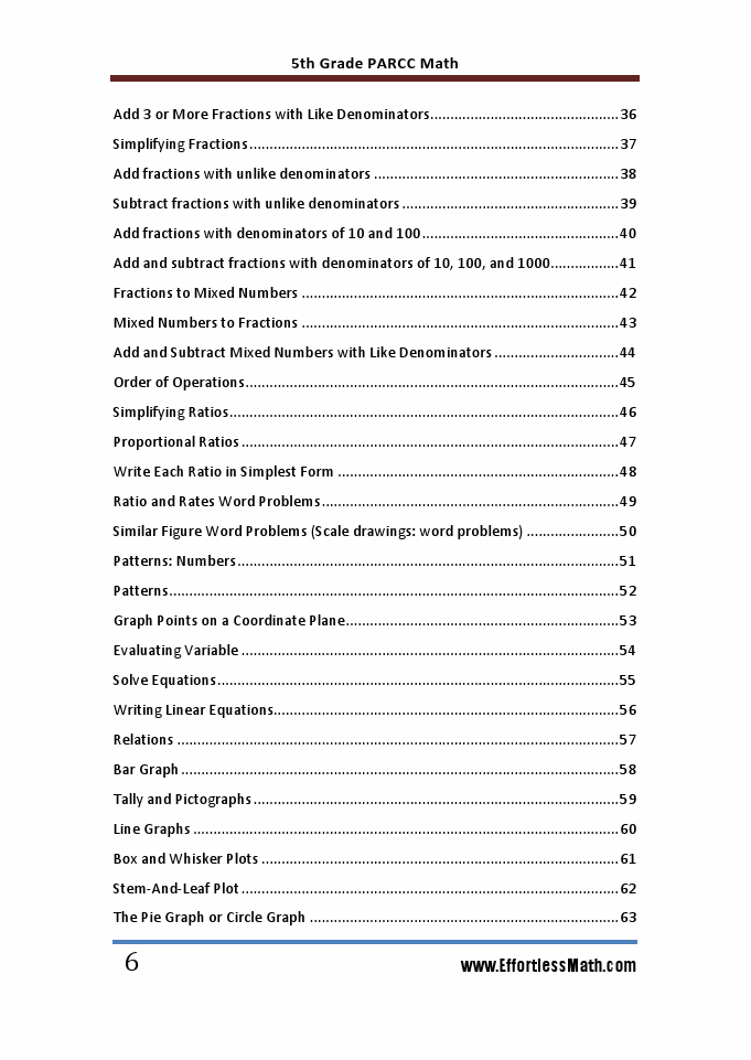 5th Grade PARCC Math Workbook 2018: The Most Comprehensive Review for ...