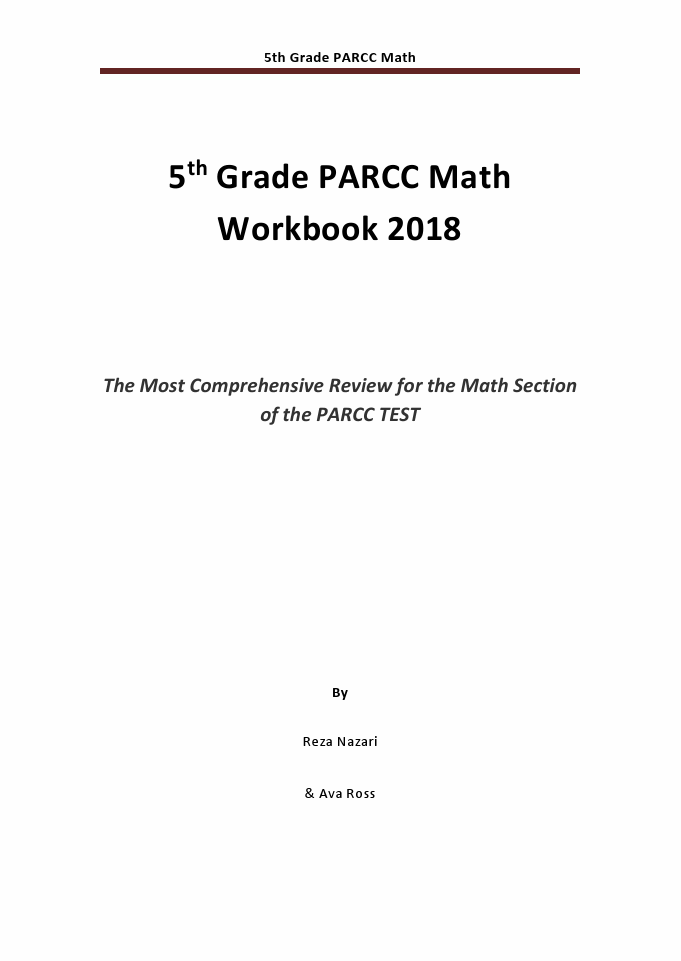 5th Grade PARCC Math Workbook 2018: The Most Comprehensive Review for ...