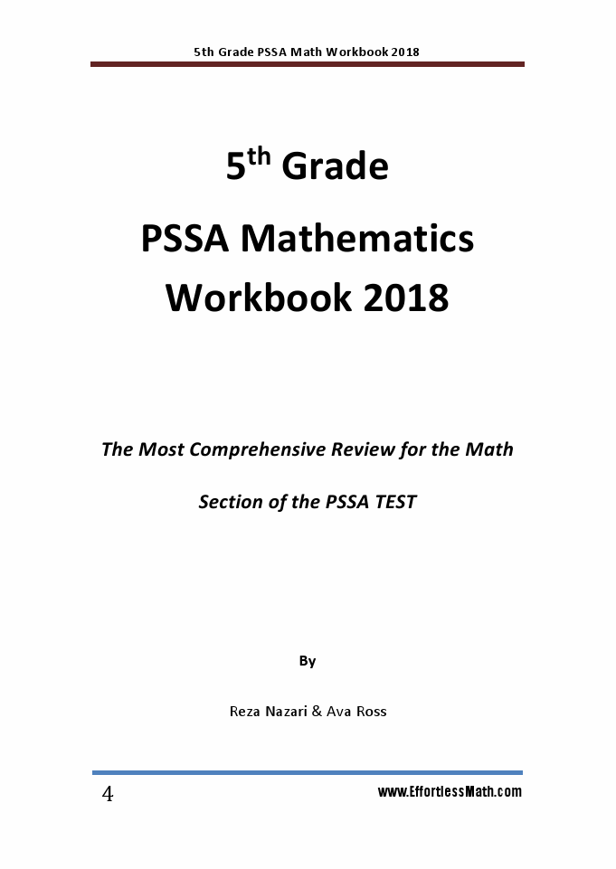 5th Grade PSSA Math Workbook 2018: The Most Comprehensive Review for ...