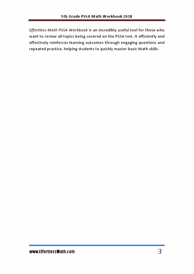 5th Grade PSSA Math Workbook 2018: The Most Comprehensive Review for ...