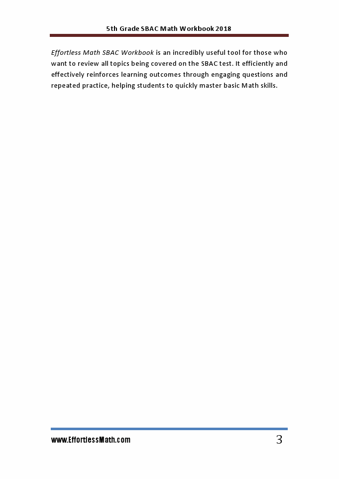 5th Grade SBAC Math Workbook 2018: The Most Comprehensive Review for ...