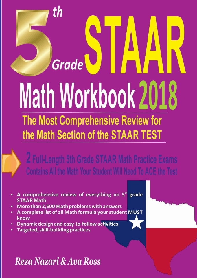 5th Grade STAAR Math Workbook 2018: The Most Comprehensive Review for ...