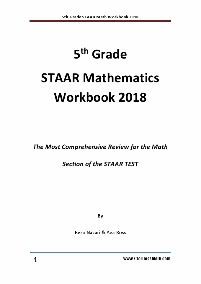 5th Grade STAAR Math Workbook 2018: The Most Comprehensive Review for ...
