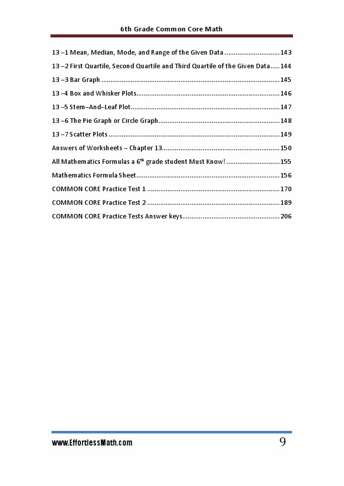 6th Grade Common Core Math Workbook: The Most Comprehensive Review for ...