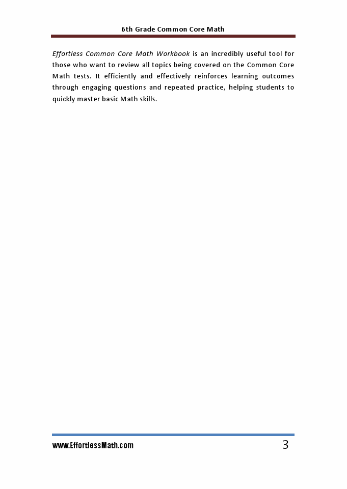 6th Grade Common Core Math Workbook: The Most Comprehensive Review for ...